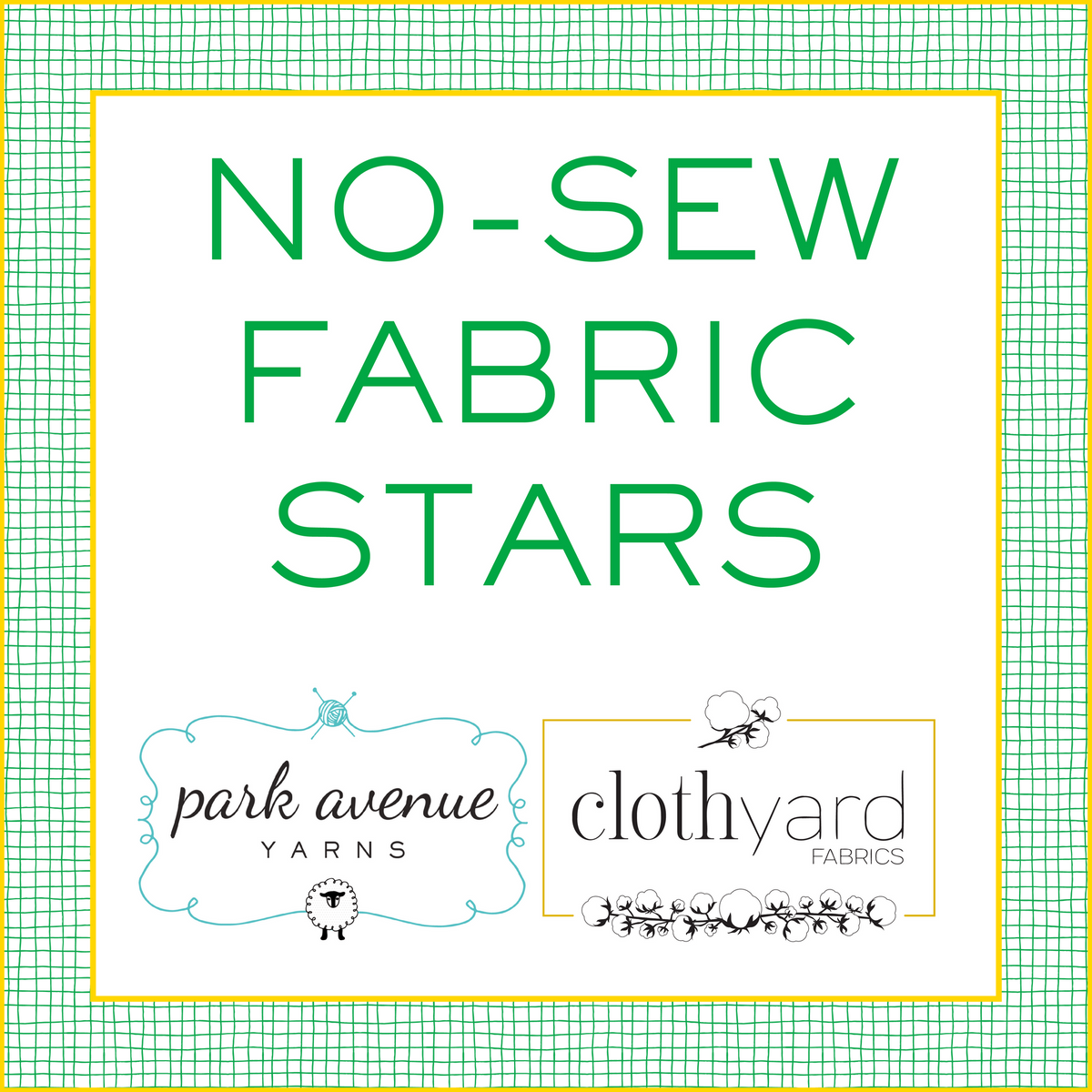 No-Sew Fabric Christmas Stars – Park Avenue Yarns